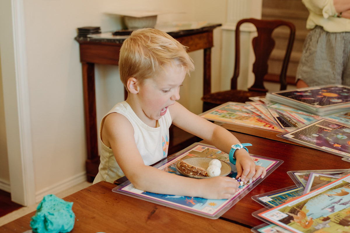 How to Engage Kids During Family Dinners with Tot Talk Placemats